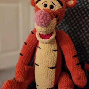 Large Handmade Crochet Tigger Stuffie From Winnie the Pooh and Friends ...