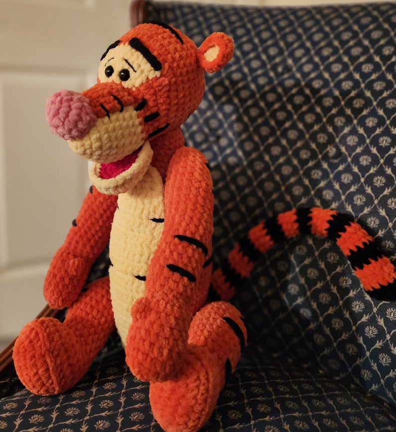 Large Handmade Crochet Tigger Stuffie From Winnie the Pooh and Friends ...