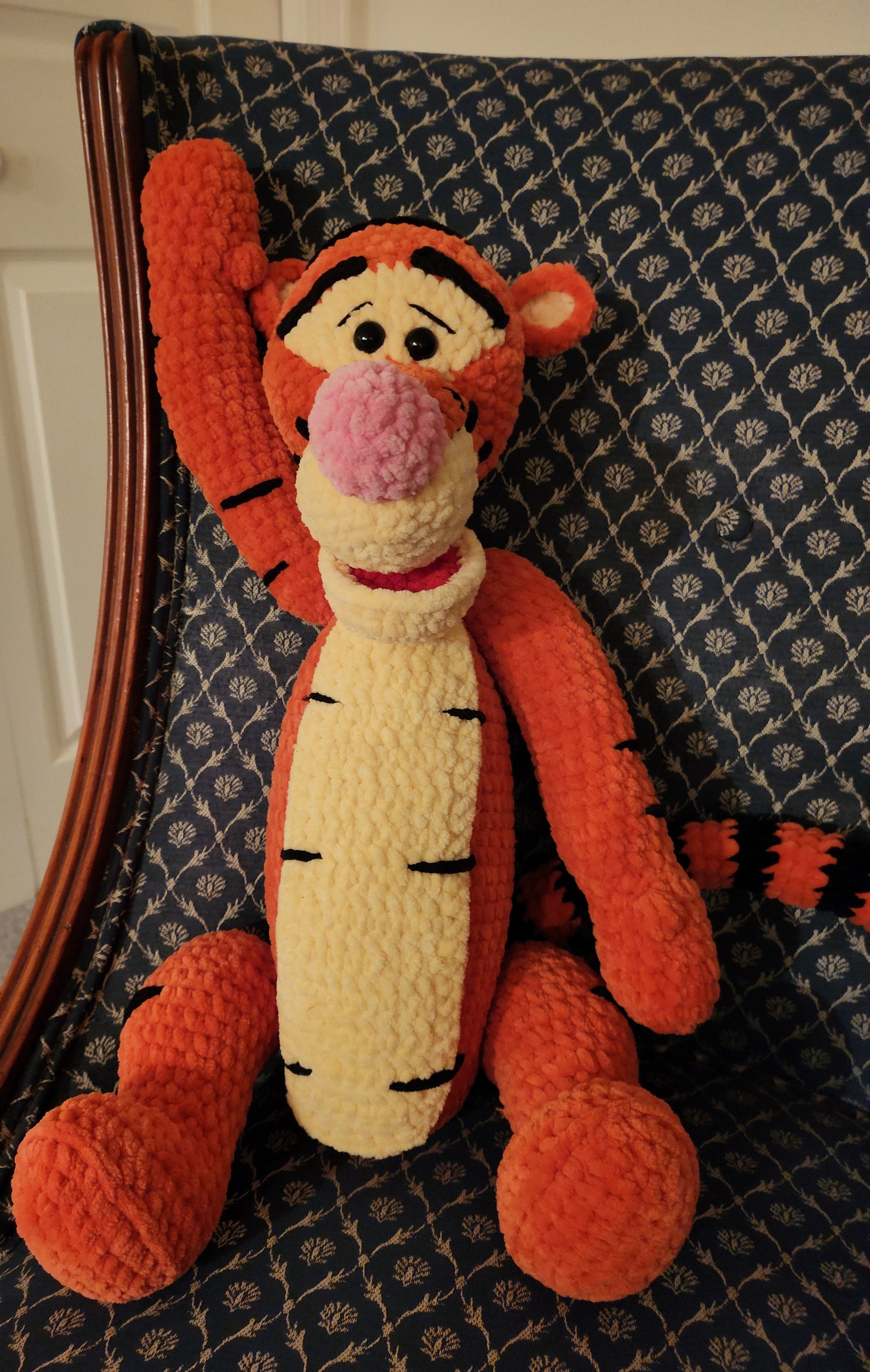 Large Handmade Crochet Tigger Stuffie From Winnie the Pooh and Friends ...