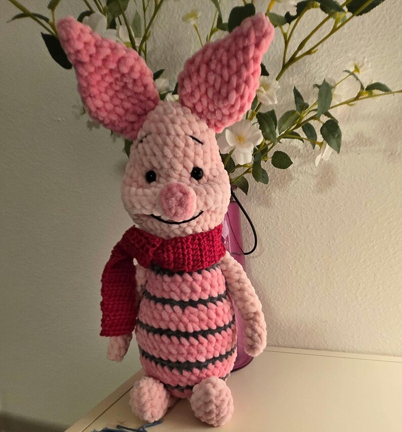 Handmade Crochet Piglet Stuffed Animal Plushie Collectable - Etsy