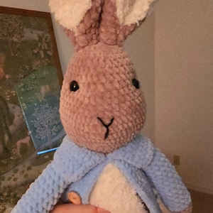 Handmade Peter Rabbit Crochet Stuffed Animal Plushie Collectable - Etsy