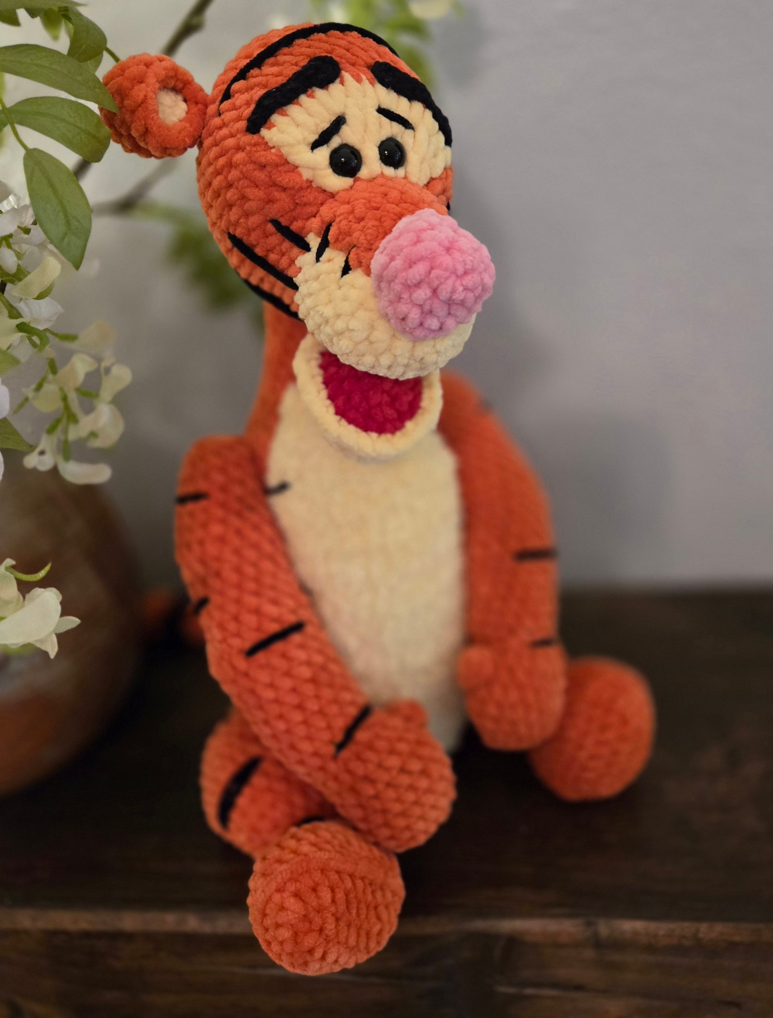 Large Handmade Crochet Tigger Stuffie From Winnie the Pooh and Friends ...