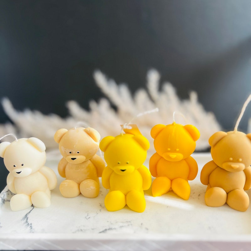 Mini Bear Candle - Etsy