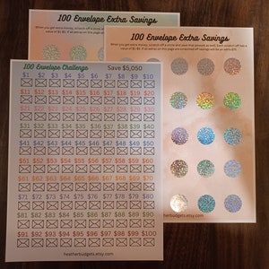 Scratch & Save. Saving Challenges Bundle - Etsy