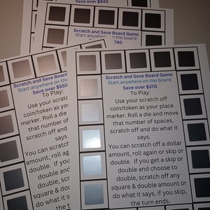 Scratch & Save. Saving Challenges Bundle - Etsy