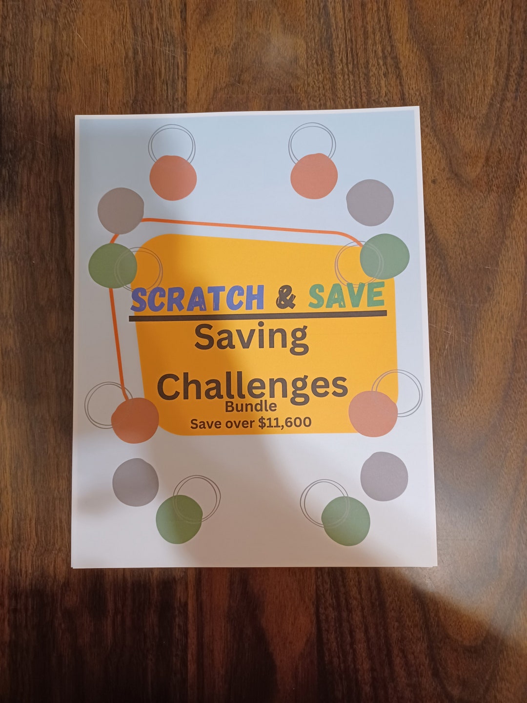 Scratch & Save. Saving Challenges Bundle - Etsy