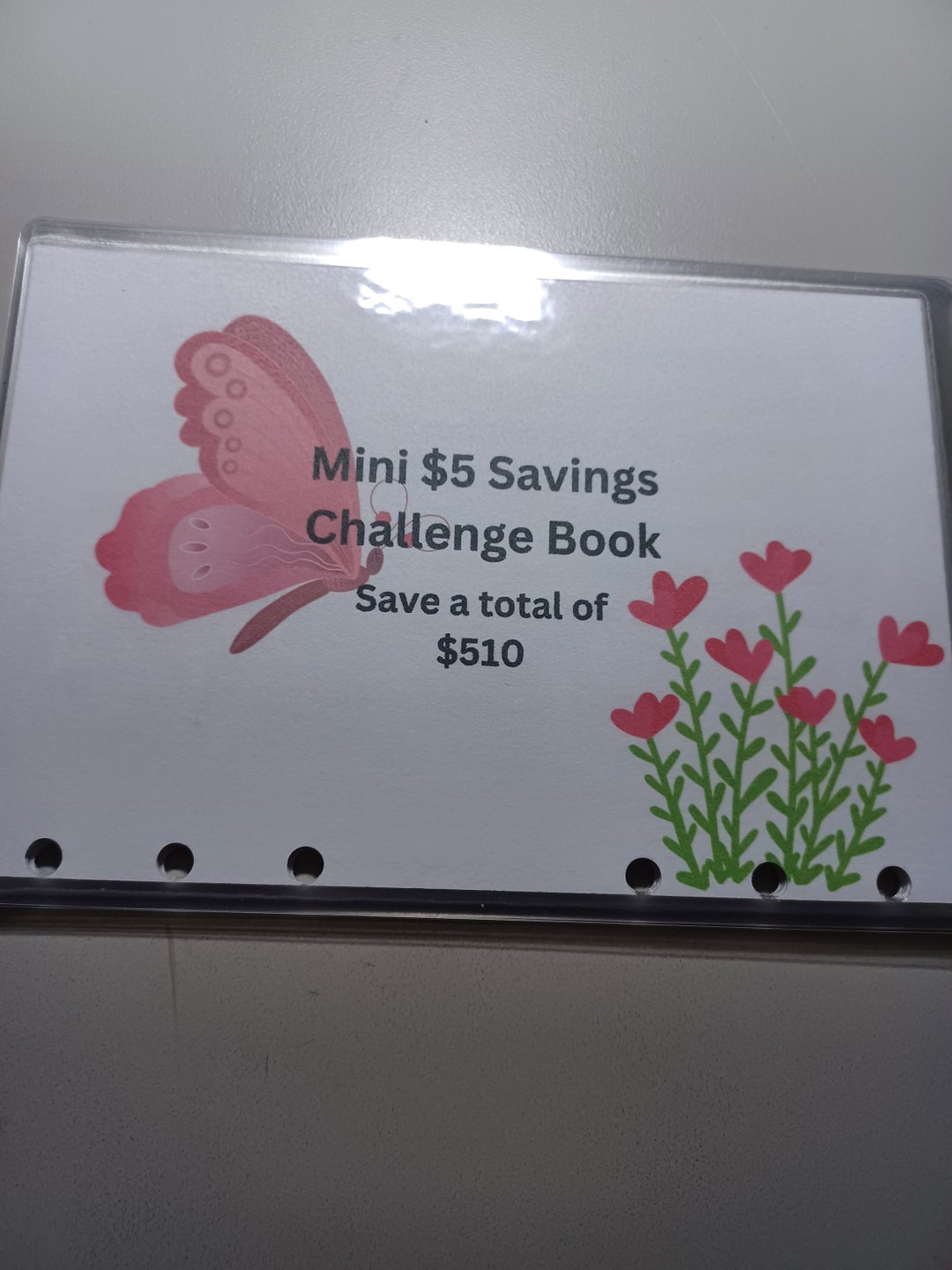 Mini Five Dollar Savings Challenge Book (A6 Hole Punch) - Etsy
