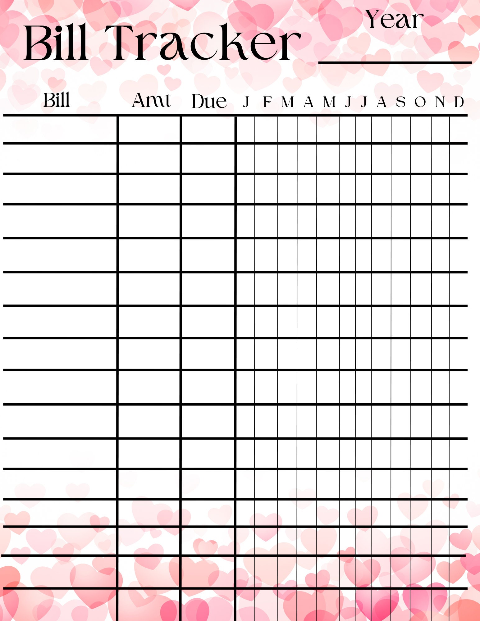 Easy Cash Budget Planner - Etsy