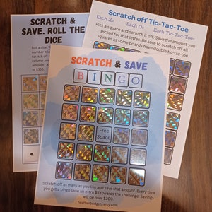 Scratch & Save. Saving Challenges Bundle - Etsy