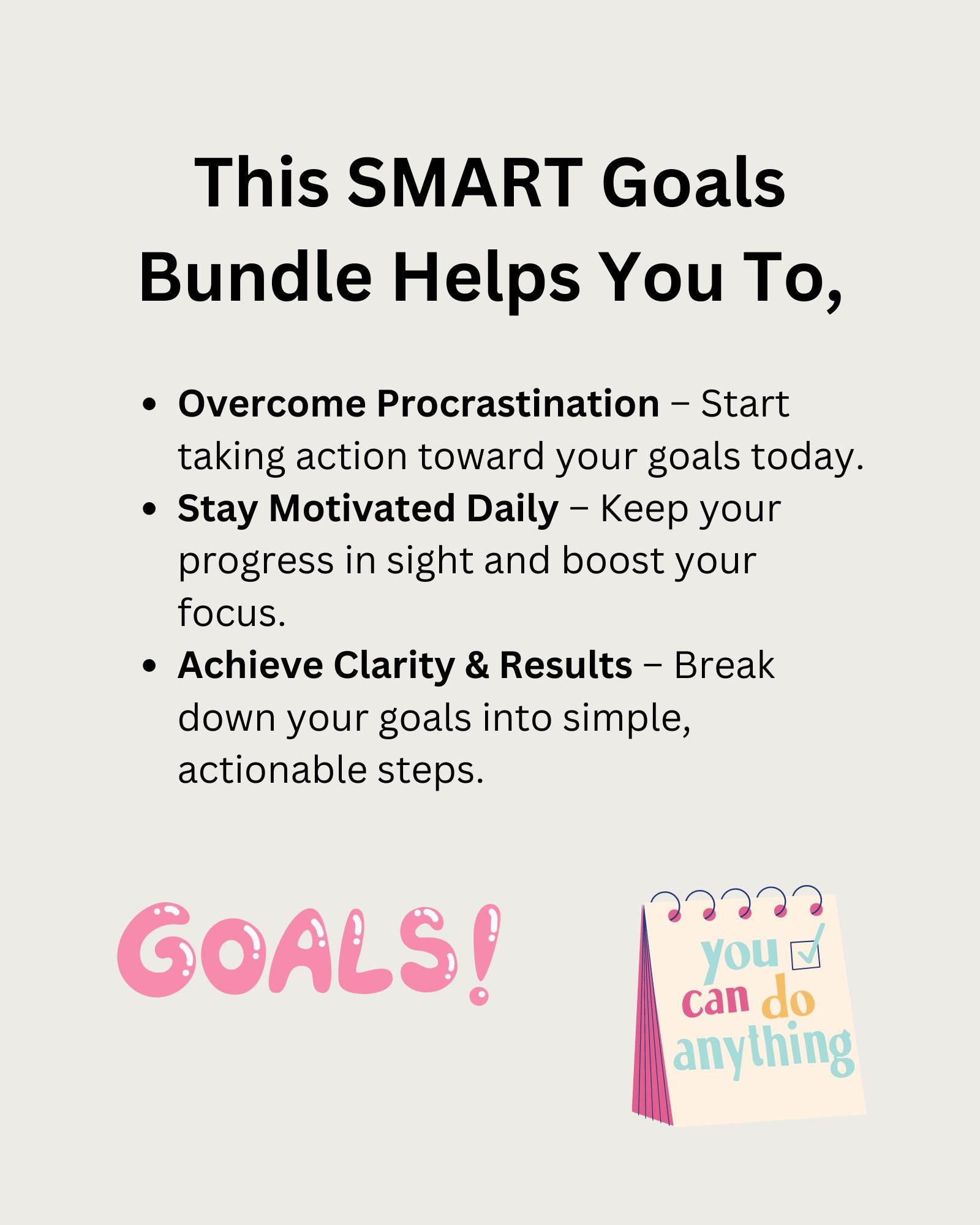 Smart Goals, Smart Goals Template, Smart Goals Worksheet, Goal Setting ...
