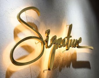 Custom Business Sign 3d Backlit Sign Metal Backlit Signs Custom Acrylic ...