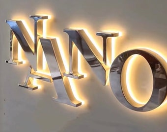 3d Backlit Sign 3d Led Signage Custom Outdoor Logo Light - Etsy UK