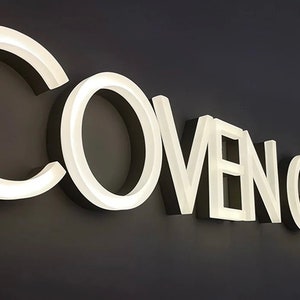 Custom 3D Metal Business Sign Backlit Logo Sign LED Logo Signage 3D ...