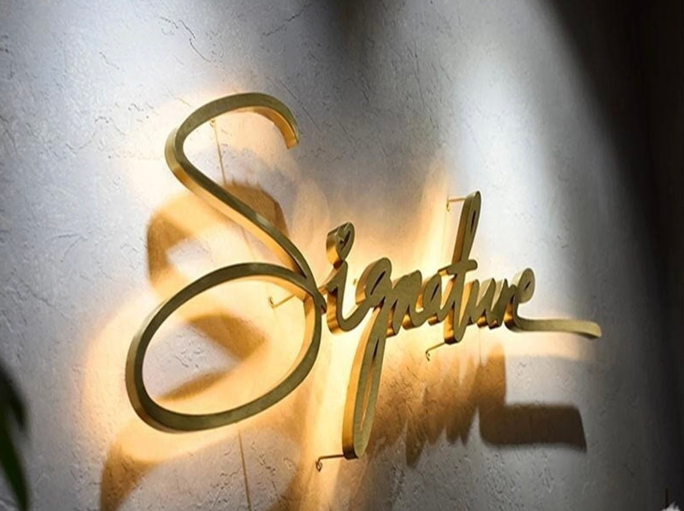 Custom 3D Metal Business Sign Backlit Logo Sign LED Logo Signage 3D ...