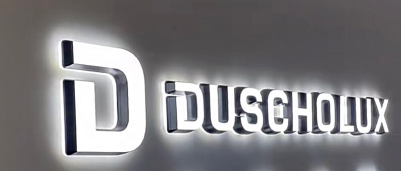 Custom 3D Metal Business Sign Backlit Logo Sign LED Logo Signage 3D ...