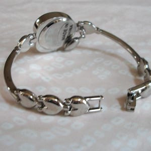 Women's Black, Red, Green, Pink, Blue, Silver Dial Dangling Heart ...