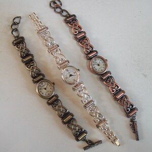 Women's No Number and Number Dial Rose Gold, Silver and Greenish Finish ...
