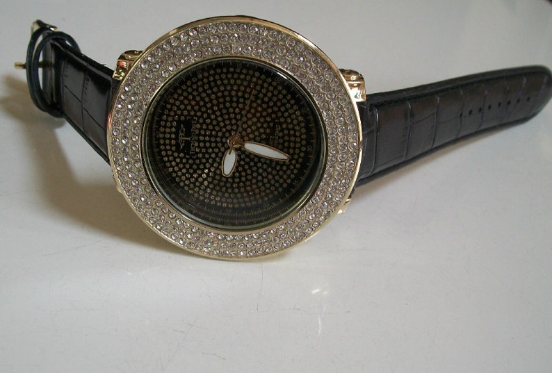Men's 3 Row Stone Techno Pave Fashion Dressy Hip Hop Watch - Etsy