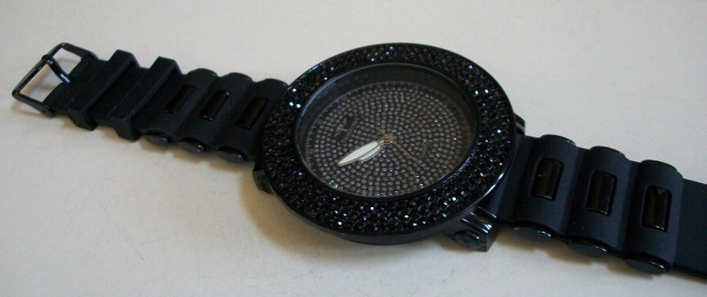 Men's 3 Row Stone Techno Pave Fashion Dressy Hip Hop Watch - Etsy