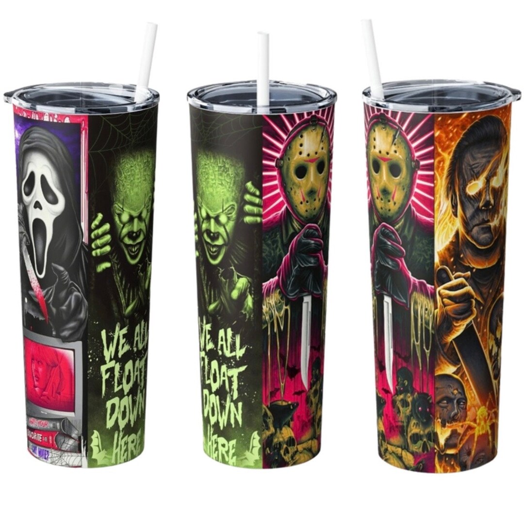 Horror Movie Tumbler, Bestfriend Tumbler, Horror Retro Tumbler, Kitchen ...