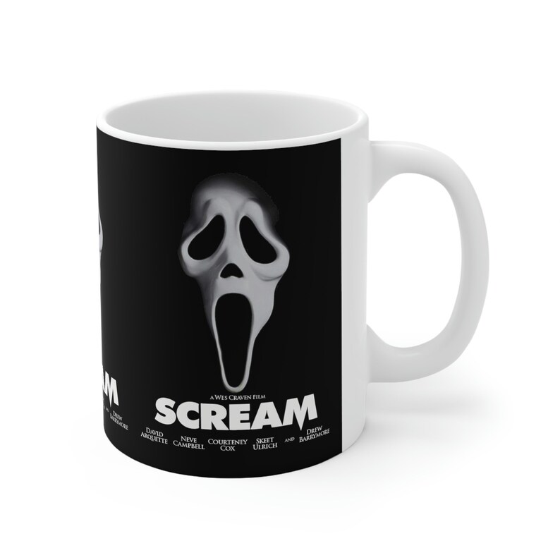 Horror Movie Mug, Coffee Mugs, Scream Mug, Beer Mug, Halloween Mug ...