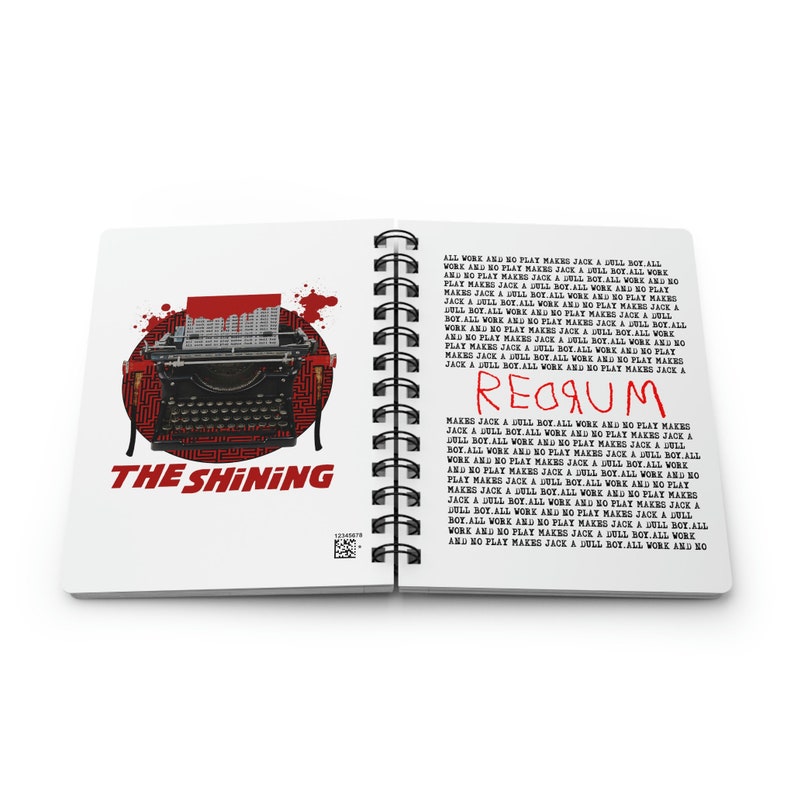 Horror Movie Spiral Notebook, Horror Logbook, Small Halloween Book ...