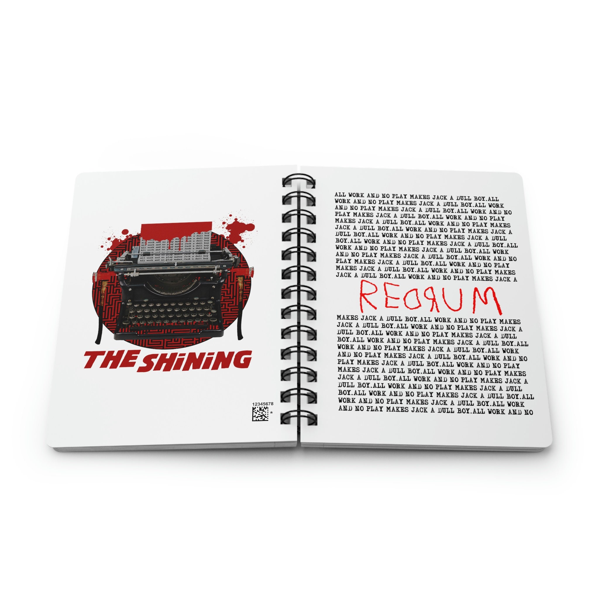 Horror Movie Spiral Notebook, Horror Logbook, Small Halloween Book ...