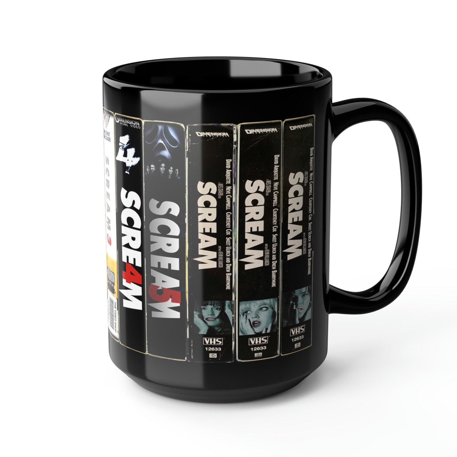 Scream Merch, VHS Scary Movie Mug, Halloween Mug, Horror Kitchen Decor ...