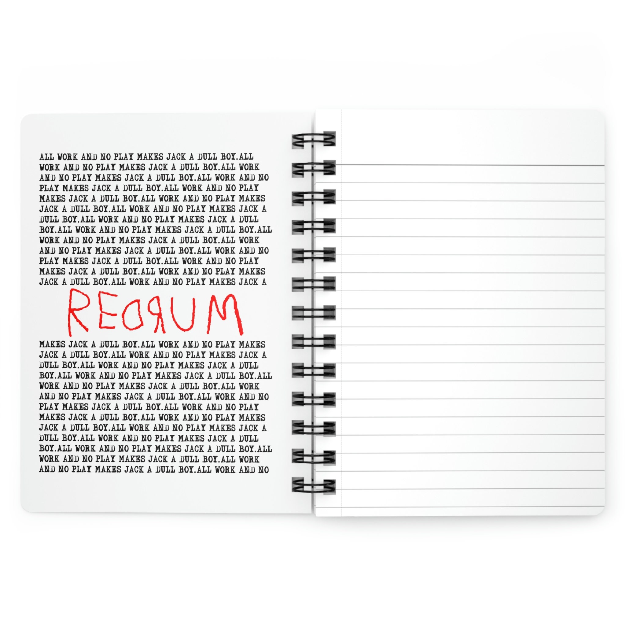 Horror Movie Spiral Notebook, Horror Logbook, Small Halloween Book ...