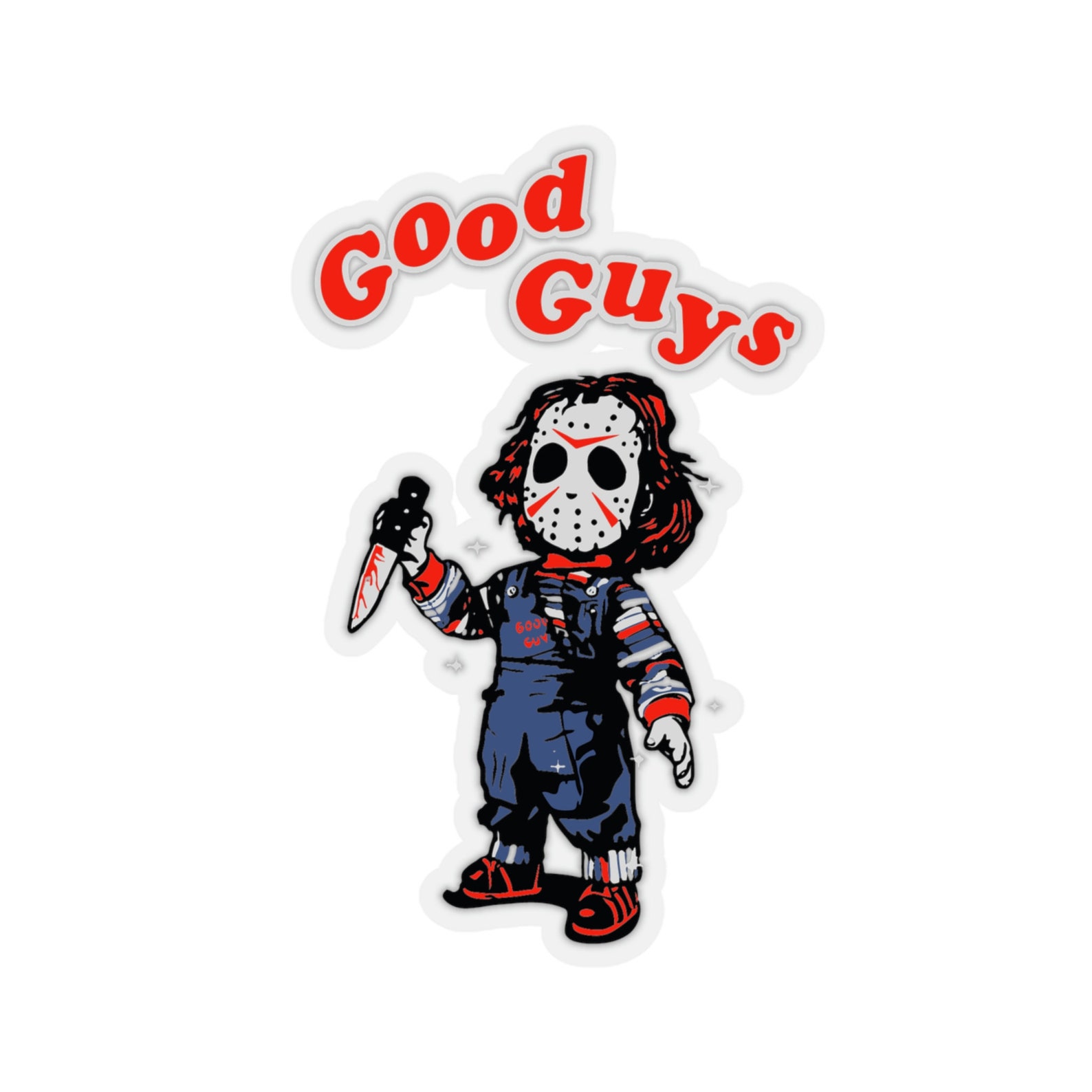 Horror Movie Chucky Sticker, JASON VOORHEES Sticker, RETRO Chucky ...
