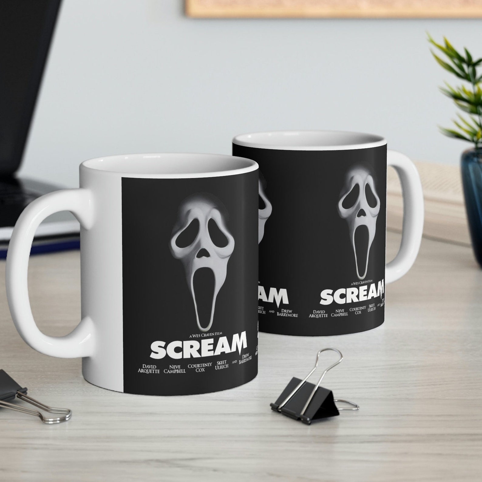 Horror Movie Mug, Coffee Mugs, Scream Mug, Beer Mug, Halloween Mug ...