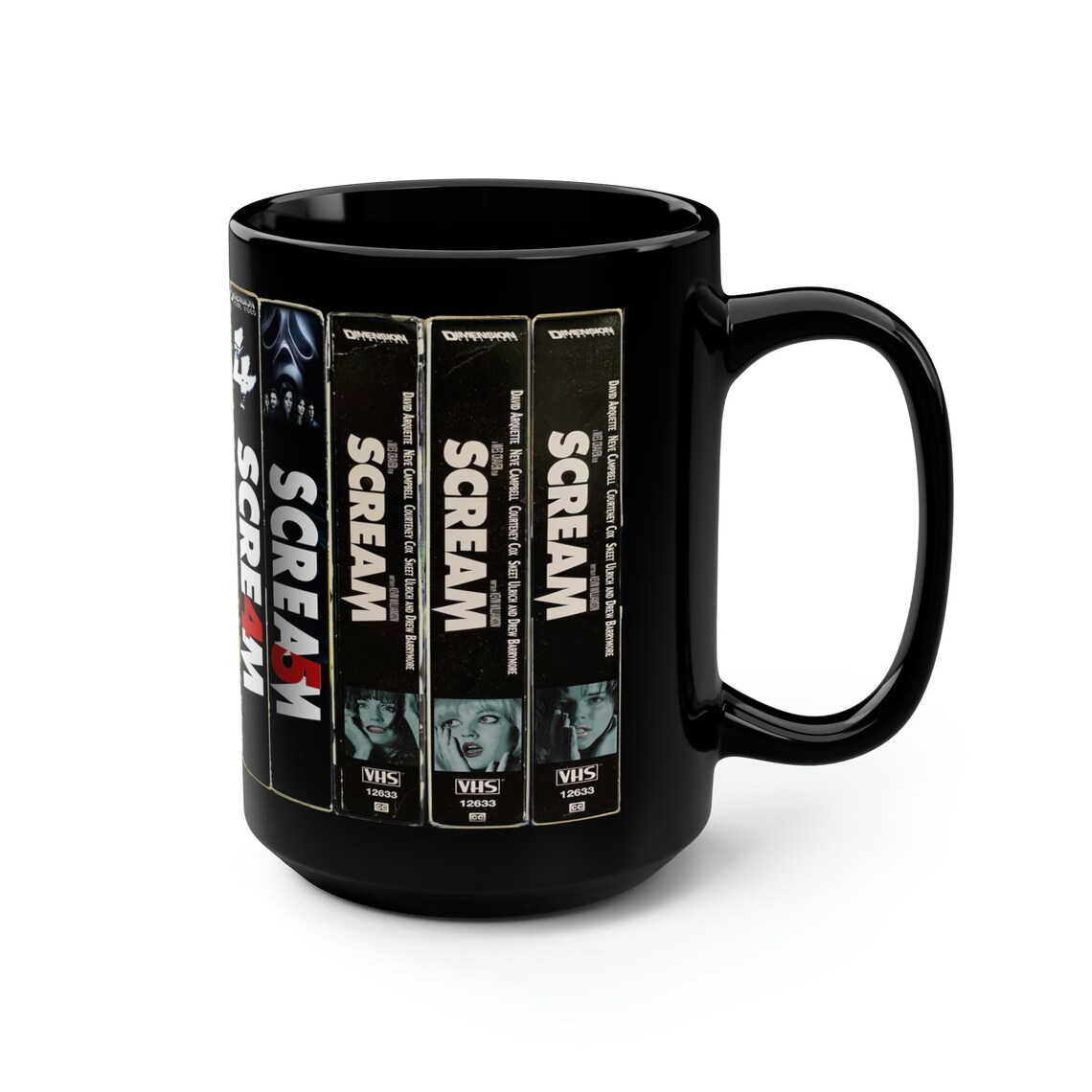 Scream Merch, VHS Scary Movie Mug, Halloween Mug, Horror Kitchen Decor ...