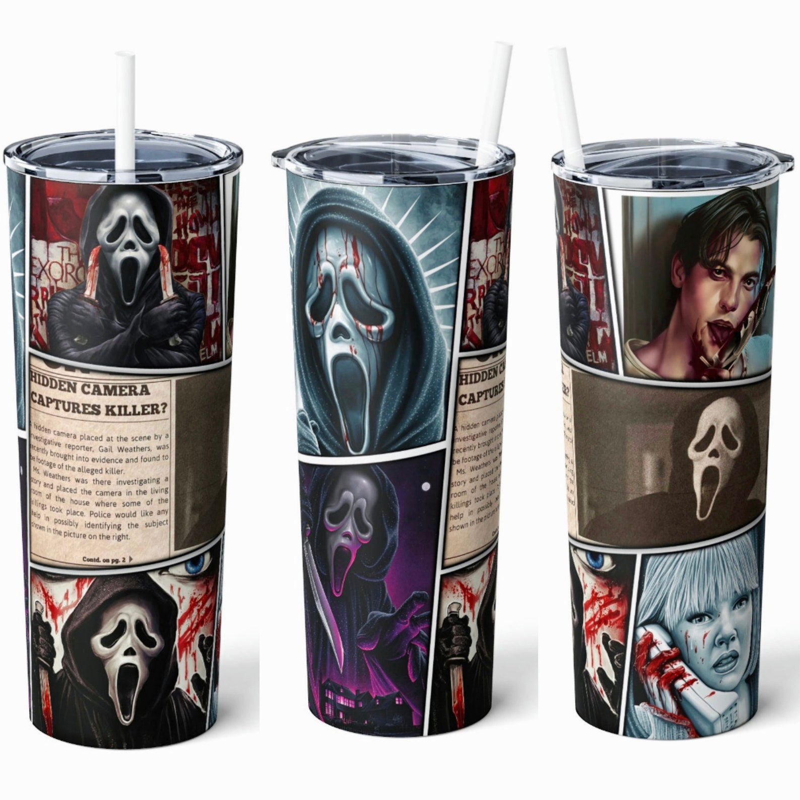 Scream Tumbler Scream Ghostface Merchandise Scream Merch - Etsy