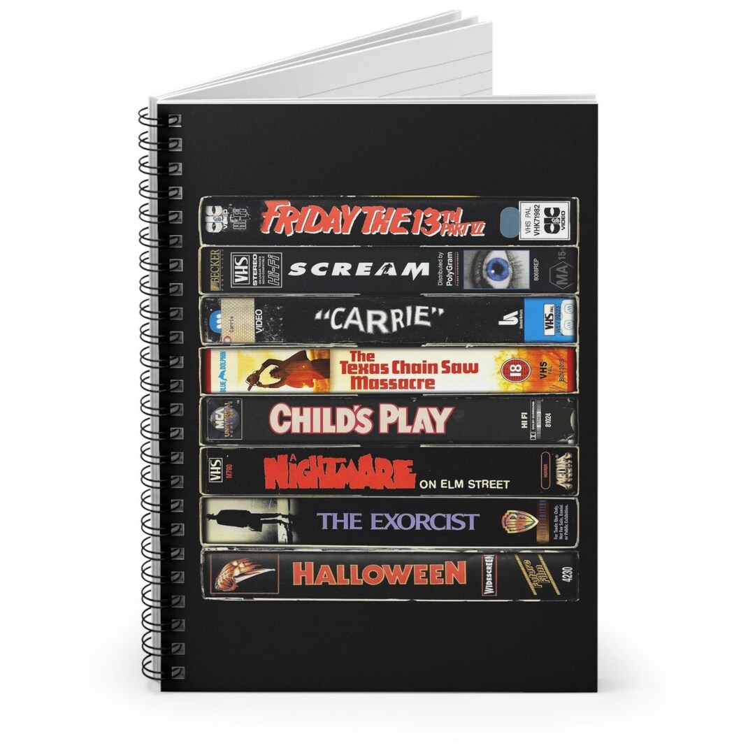 Horror Movie Notebook Horror VHS Notebook Vintage Horror - Etsy