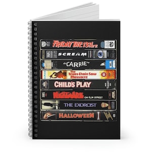 Horror Movie Notebook, Horror VHS Notebook, Vintage Horror Notebook ...