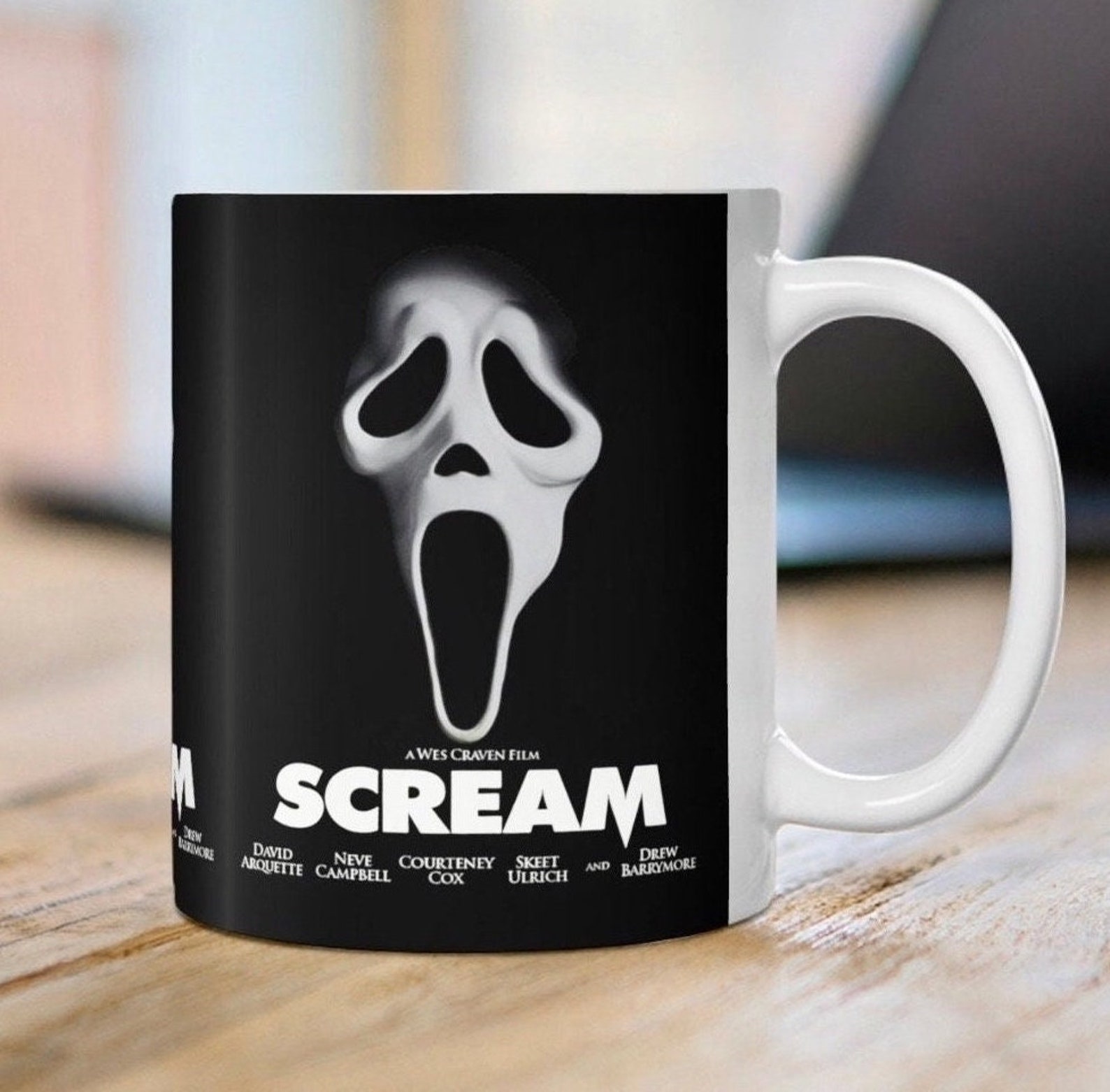 Horror Movie Mug, Coffee Mugs, Scream Mug, Beer Mug, Halloween Mug ...