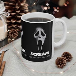 Horror Movie Mug, Coffee Mugs, Scream Mug, Beer Mug, Halloween Mug ...