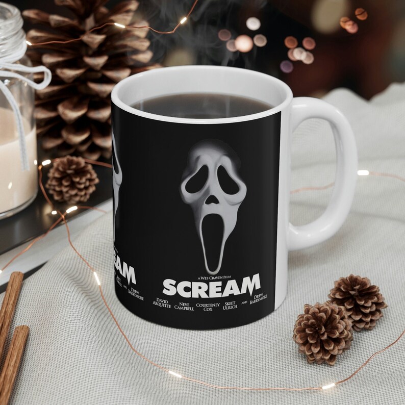 Horror Movie Mug, Coffee Mugs, Scream Mug, Beer Mug, Halloween Mug ...