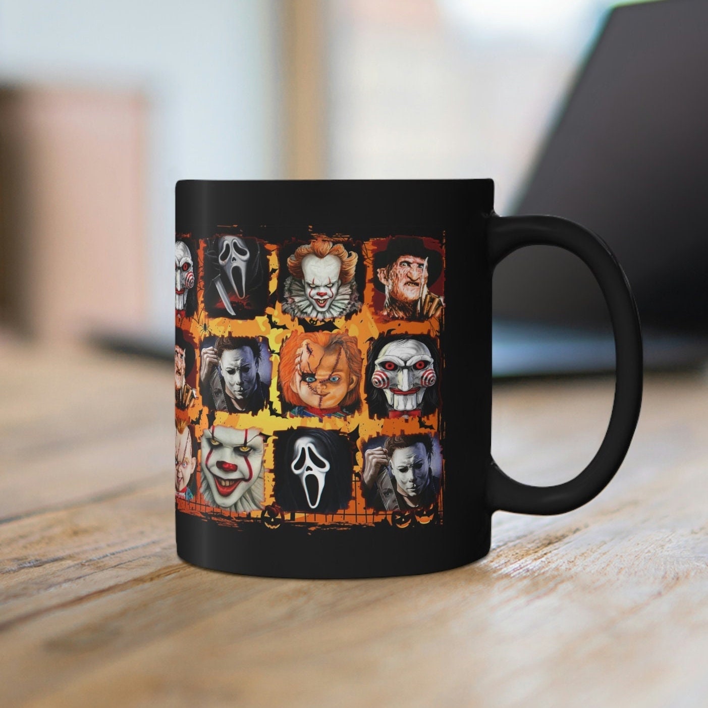 Horror Movie Mug, Horror VHS Inspired Mug, Horror Characters Mug ...