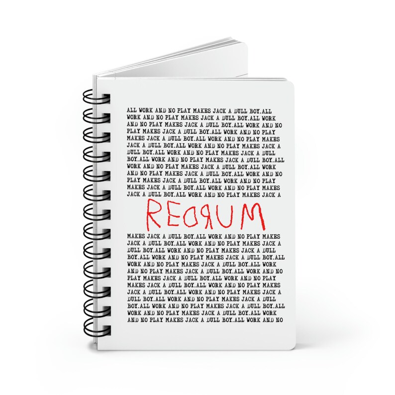 Horror Movie Spiral Notebook, Horror Logbook, Small Halloween Book ...