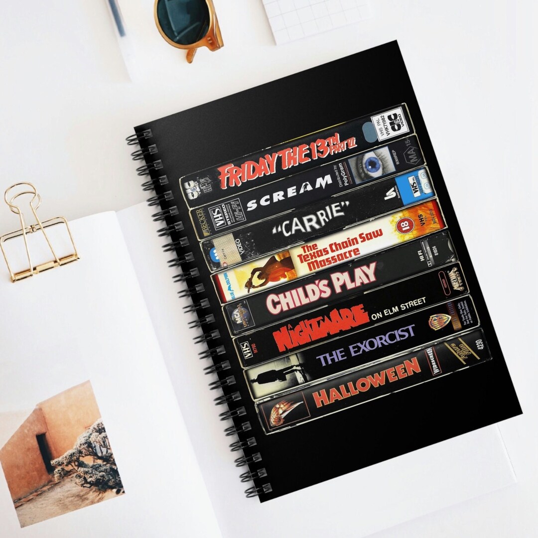 Horror Movie Notebook, Horror VHS Notebook, Vintage Horror Notebook ...
