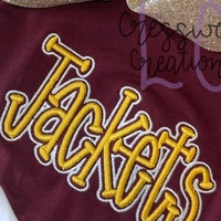 Jackets Collar Embroidery Design Team Jackets Embroidery Yellow Jacket ...