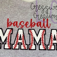 Baseball Mama Embroidery Design 5 Sizes, Baseball Embroidery Design ...