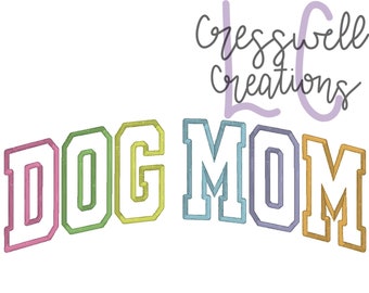Dog Mom Machine Embroidery Design - Etsy