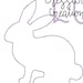 Bunny Bean Stitch Applique Machine Embroidery Design - Etsy