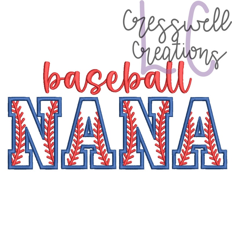 Nana Applique Letters - Etsy