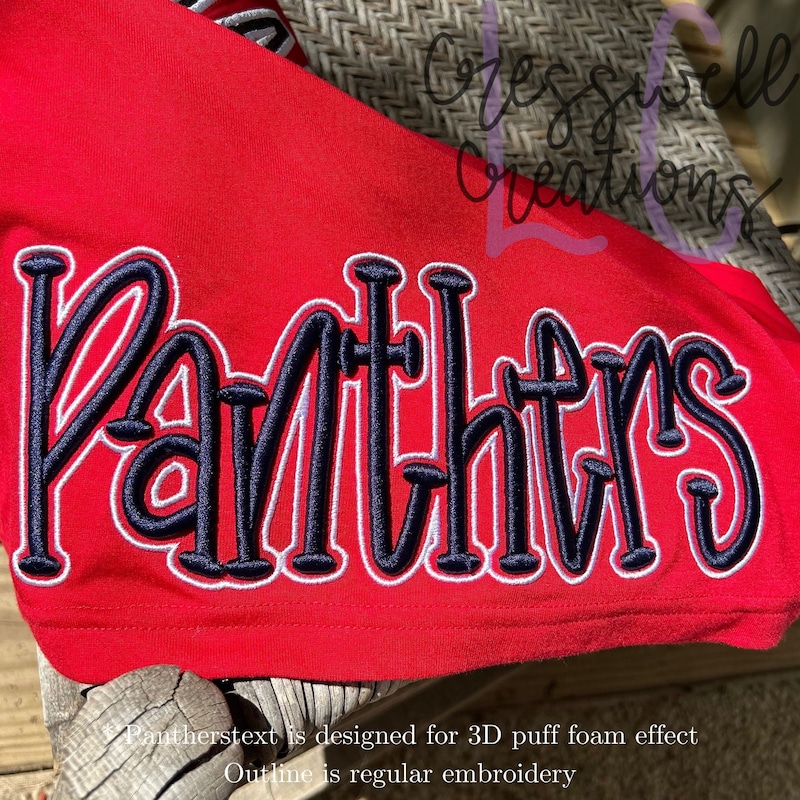 Panthers Embroidery - Etsy