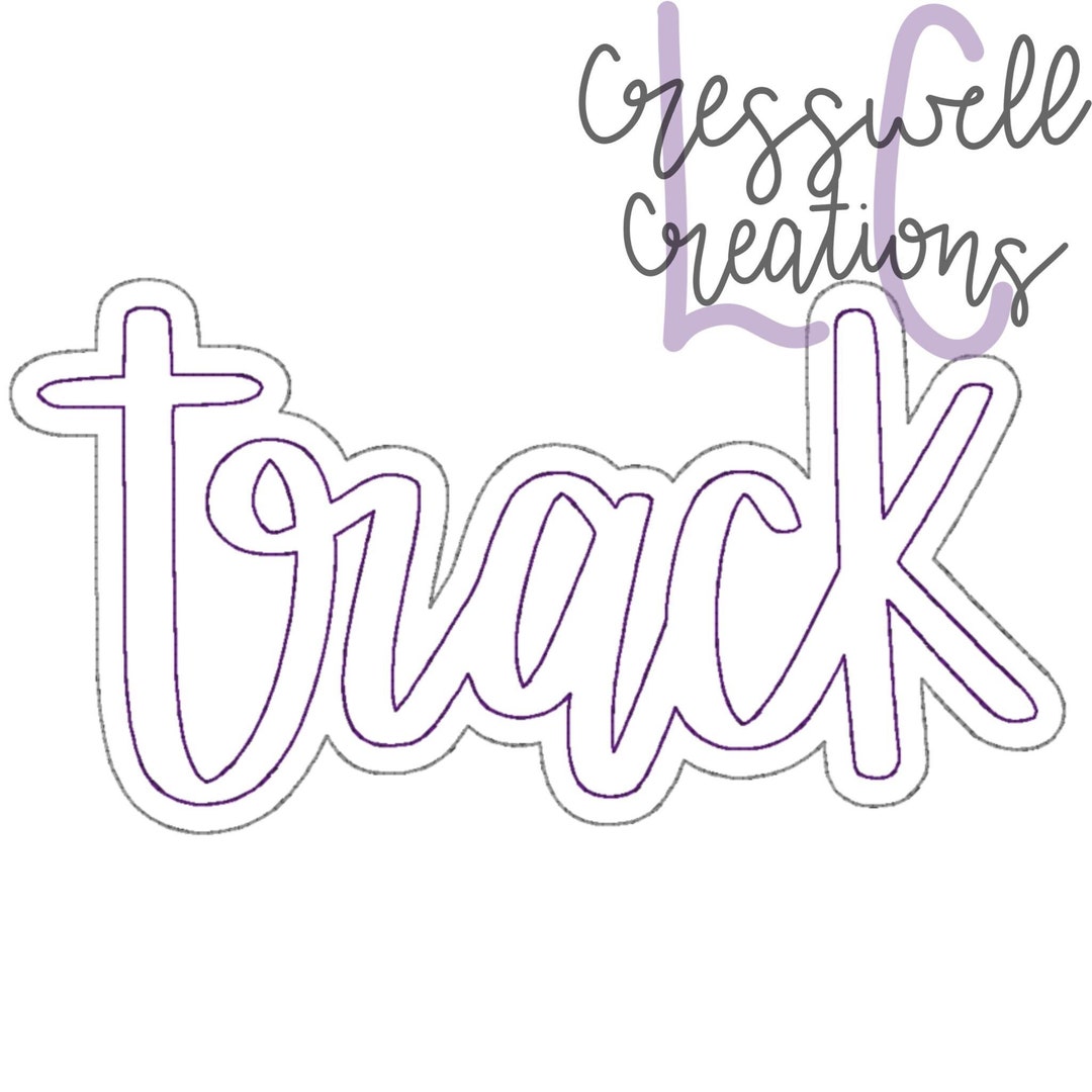 Track Bean Stitch Double Applique Machine Embroidery Design - Etsy
