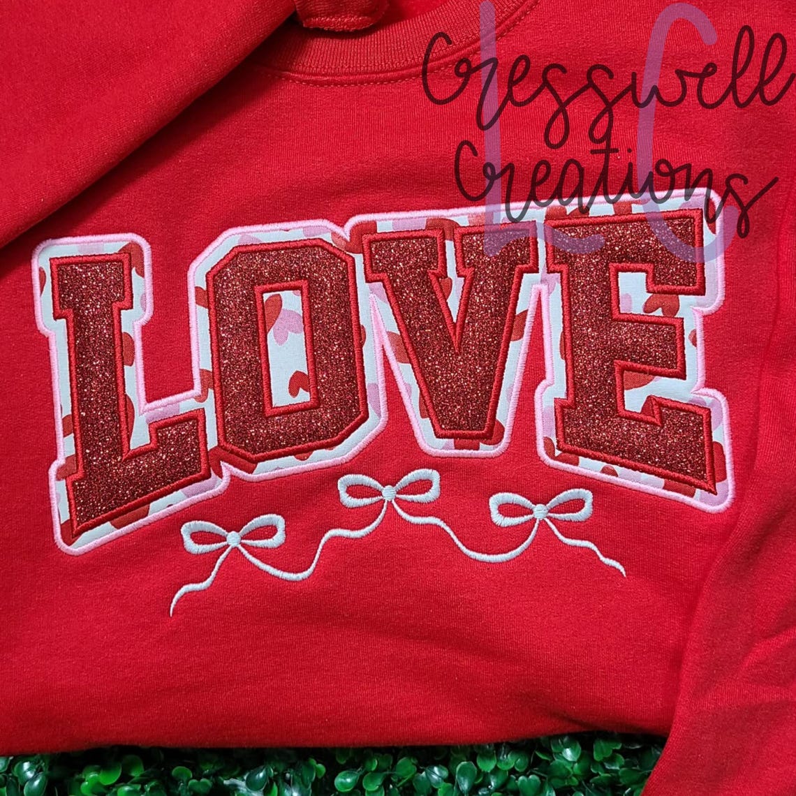 Love Double Applique Machine Embroidery Design - Etsy