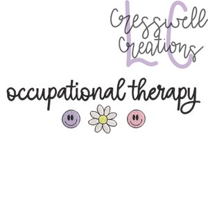 Occupational Therapy Machine Embroidery Design - Etsy